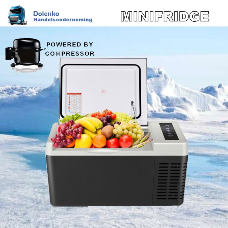 Portable Mini Vriezer / Koelkast +10 / -20 graden 12volt - 24volt -220volt