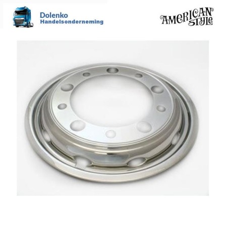 22,5" x9" en 8,25" Wheel shell for front rim or Lift Axle rim 22.5"x9 ...